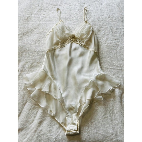 delicates | Intimates & Sleepwear | Vintage Delicates Shiny Satin Teddy ...
